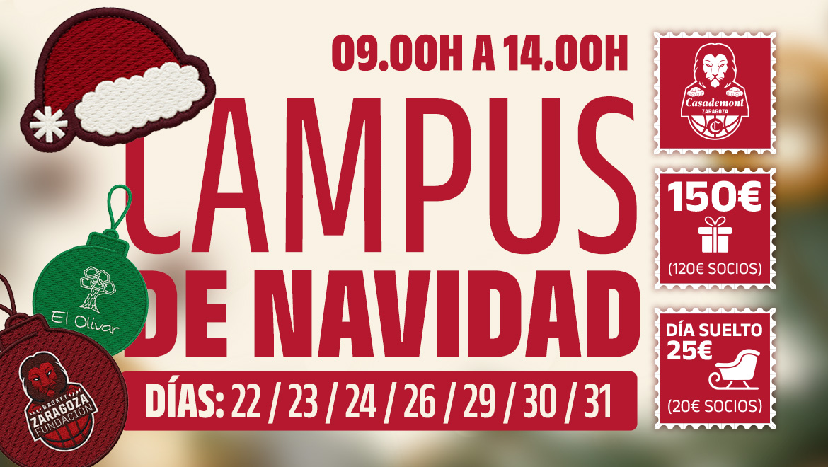 Campus Urbano Olivar Navidad 2025 - Fundación Basket Zaragoza
